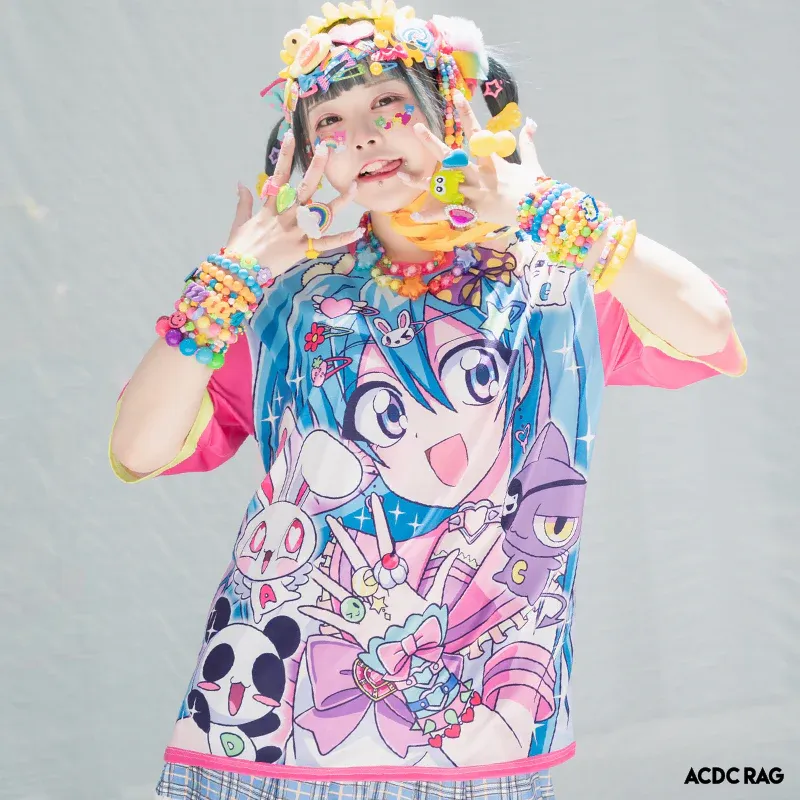 Conbini - ANIME ACDC RAG - SEIZE THE HARAJUKU DREAM! T-SHIRT COLORFUL ...