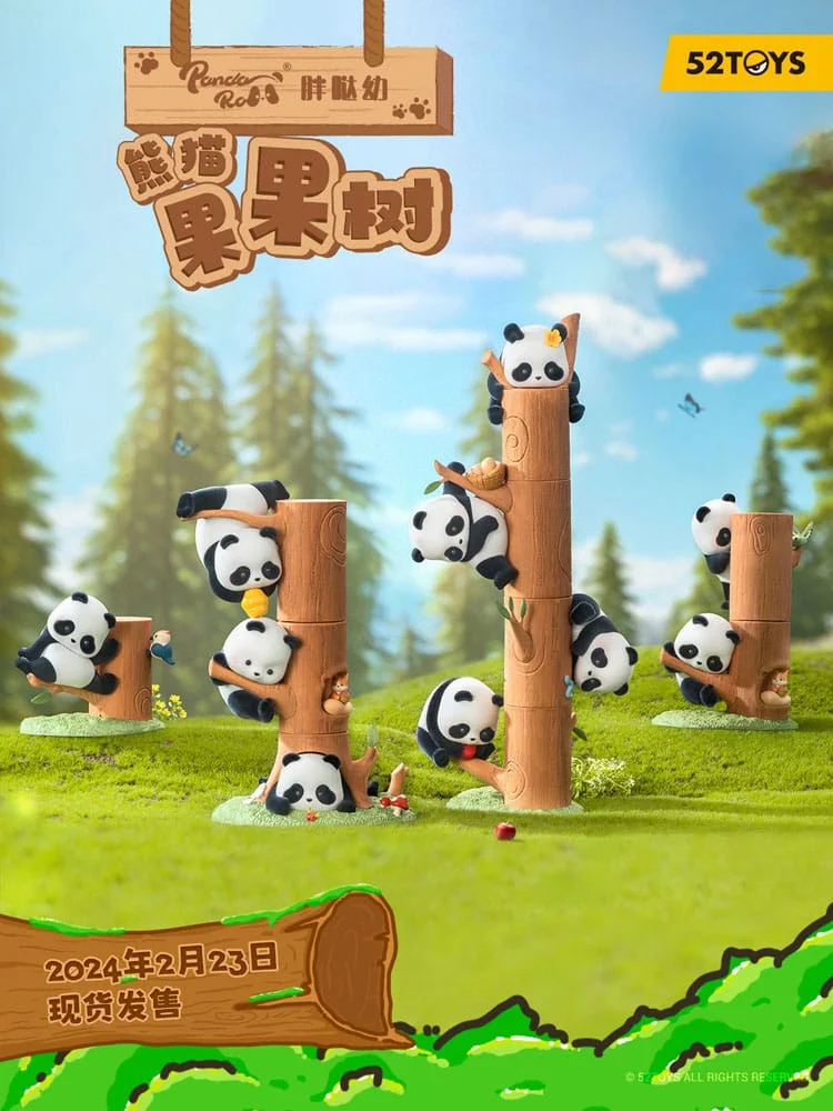 Conbini - Panda Roll Blind Box Figures Fruit Tree Climbing 7 cm - 1 Unidade